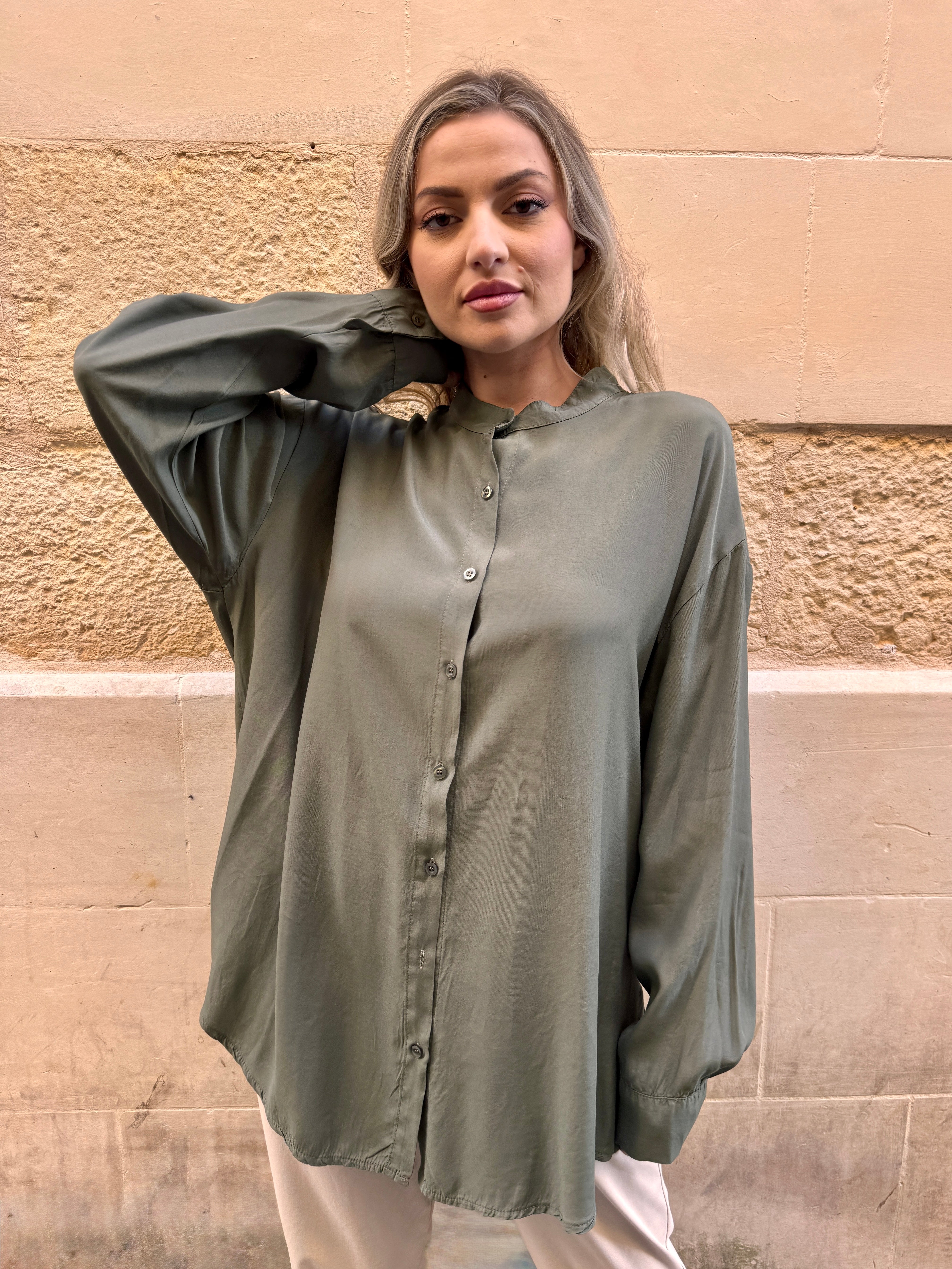 Oversized Giada viscose shirt – Bijondo